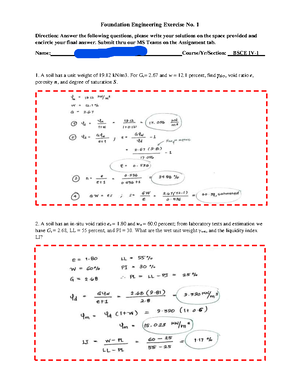 HGE Formula - BACHELOR OF SCIENCE IN CIVIL ENGINEERING - Studocu