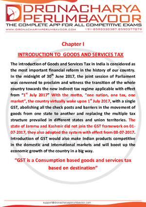 GST Practitioner's Guide - Goods and Service Tax - Studocu