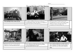 FILM Techniques - ‘SUNSET BOULEVARD’ - FILM TECHNIQUES Lighting and ...