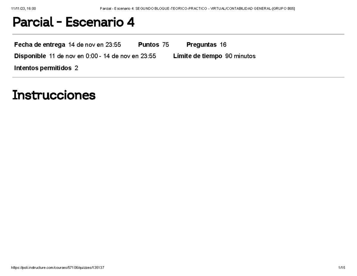 Parcial - Escenario 4 Segundo Bloque- Teorico- Practico - Virtual Contabilidad General-[ Grupo ...