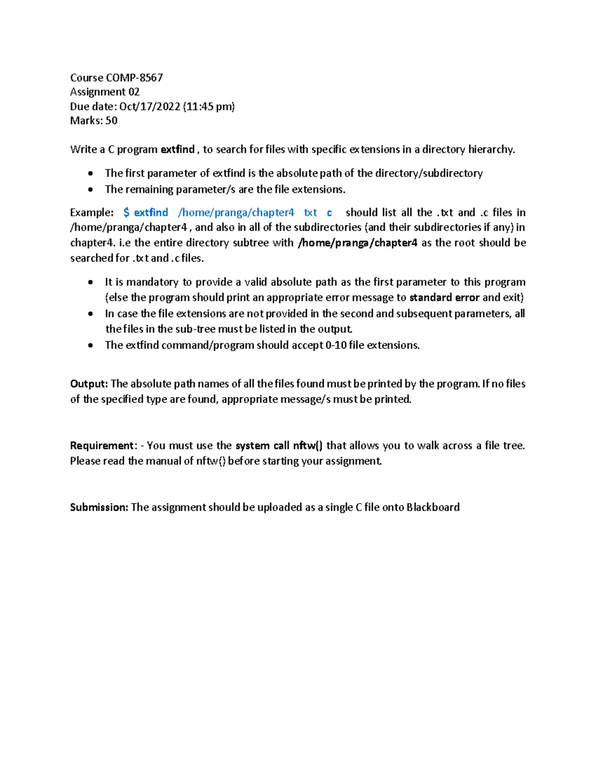 Assignment 2 Due Oct 17 2022 Course Comp Assignment 02 Due Date Oct172022 1145 Pm