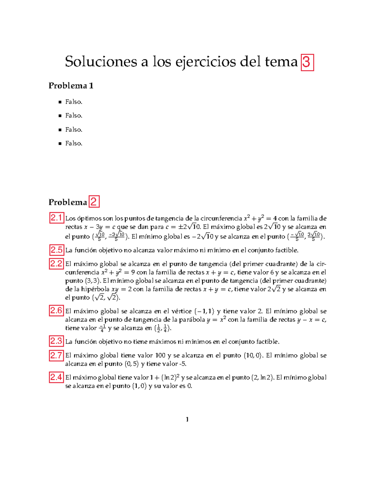 Tema 3 - Ejercicios - Soluciones - Ej 1-4 y 7-9 - Soluciones a los ejercicios del tema 1 ...