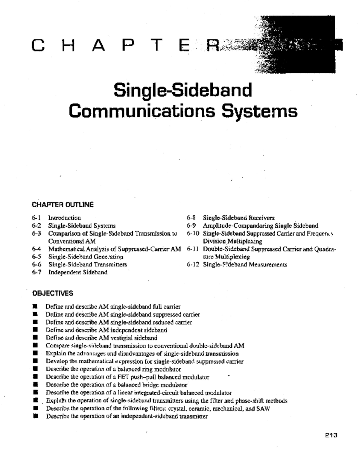 Chapter 6( Single-SIDE BAND Communications System) - Single-Sideband ...