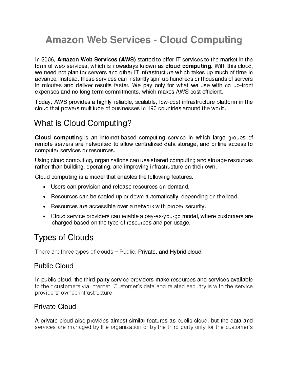 Aws Part1 Amazon Web Services Cloud Computing In 2006 Amazon Web
