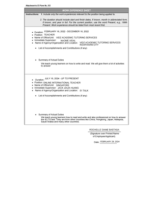 Sample answers for TRF - Conversation - Objective 6 – How do you ...