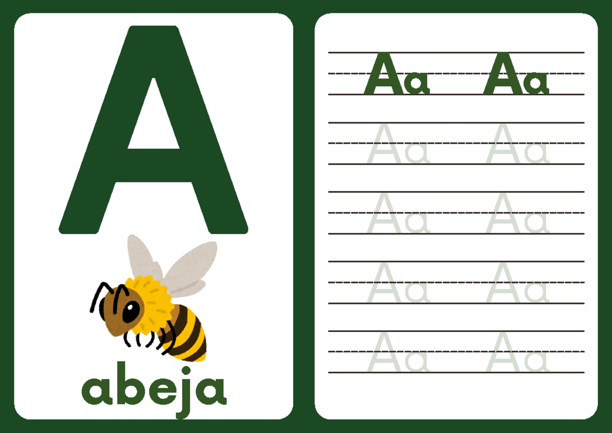 Trazos vocales - abeja Aa Aa Aa Aa Aa Aa Aa Aa Aa Aa A A A A A A A A A ...