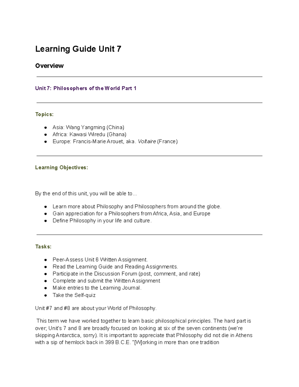 W7 PHIL Lesson Guide university of the people - Learning Guide Unit 7 ...
