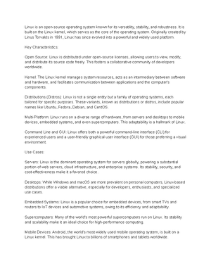 Linux Introduction Facts - The development history of Linux is a ...