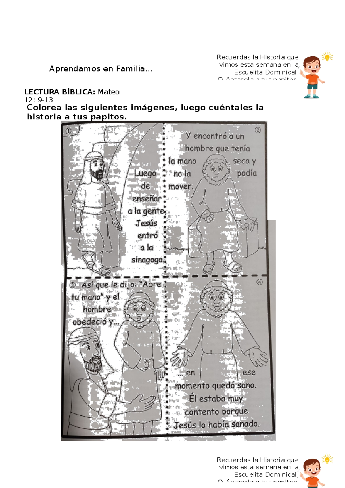 EL Hombre DE LA MANO SECA - Aprendamos en Familia... Recuerdas la ...