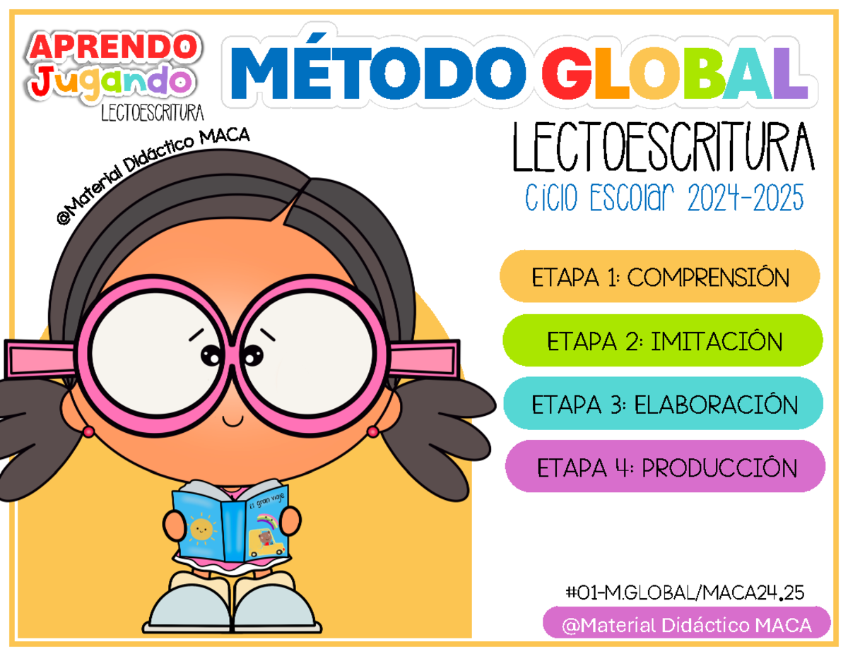01. MÉTODO Global - Método de lectoescritura - MÉTODOMÉTODO ...