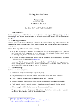 A3 - A3 2023 S1 - Farm Game Assignment 3 Semester 1, 2022 CSSE1001/CSSE Due date: 26th May 2023 ...
