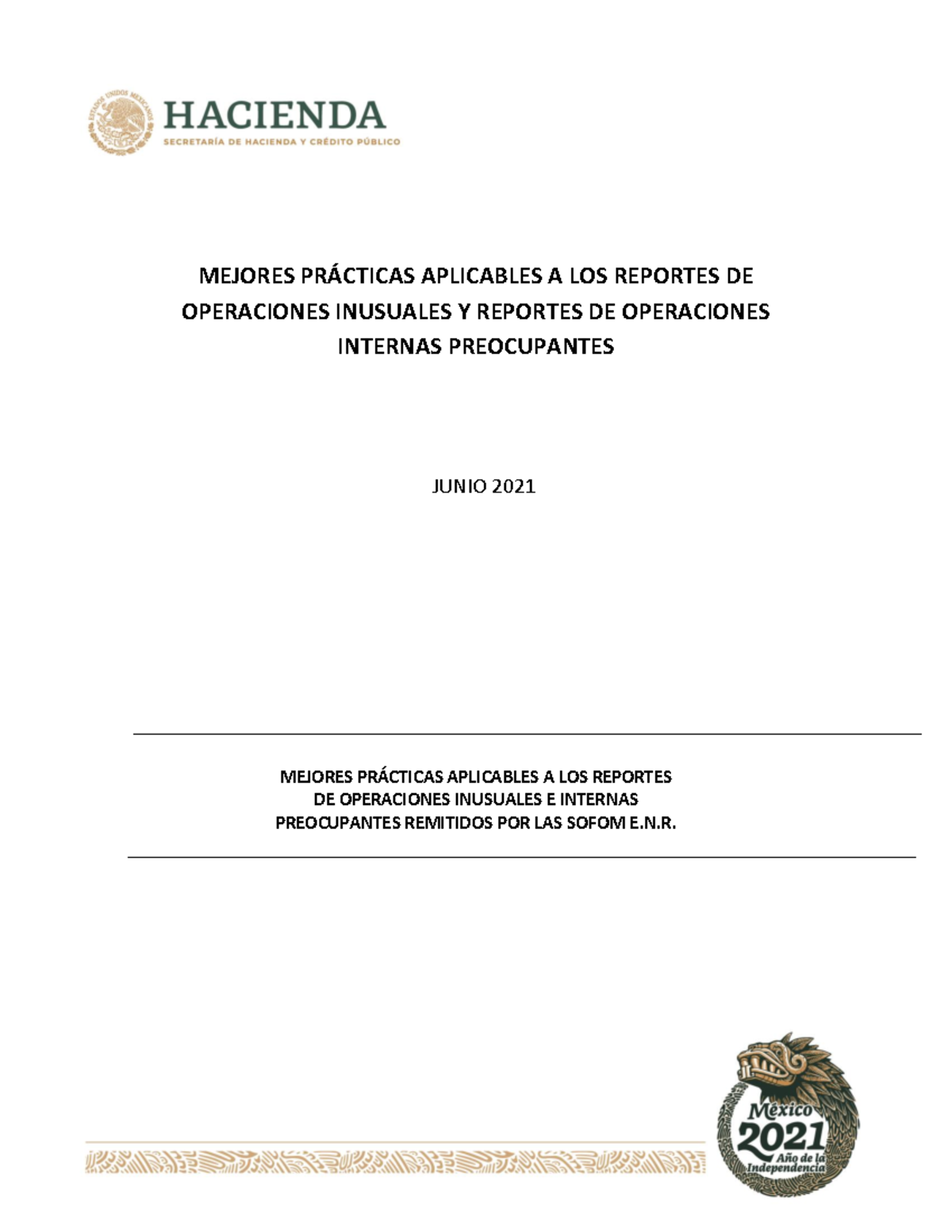Guia Mejores Practicas Sofomes en las - MEJORES PRÁCTICAS APLICABLES A ...