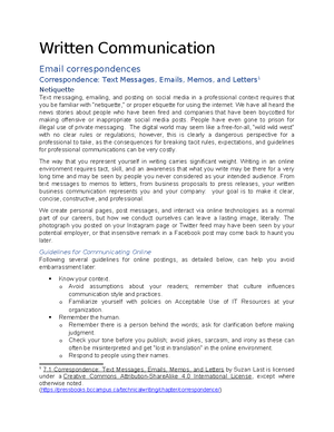 Activity 1 - About communications - Activity 1: Identifying Primary and ...