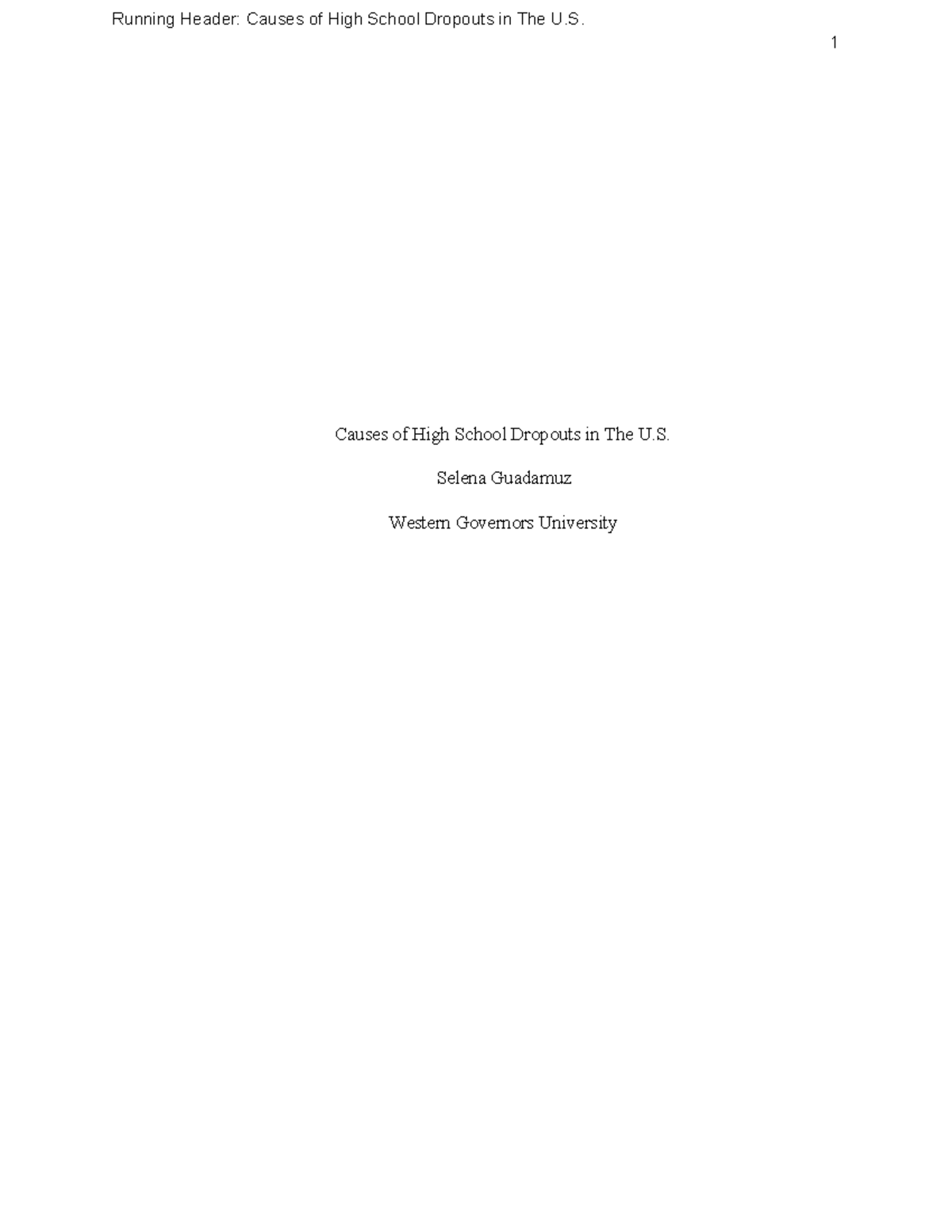task-3-final-draft-running-header-causes-of-high-school-dropouts-in