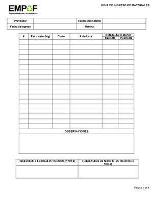 Vale de materiales, herramientas y otros - Vale para Entrega de material, herramienta y otros ...