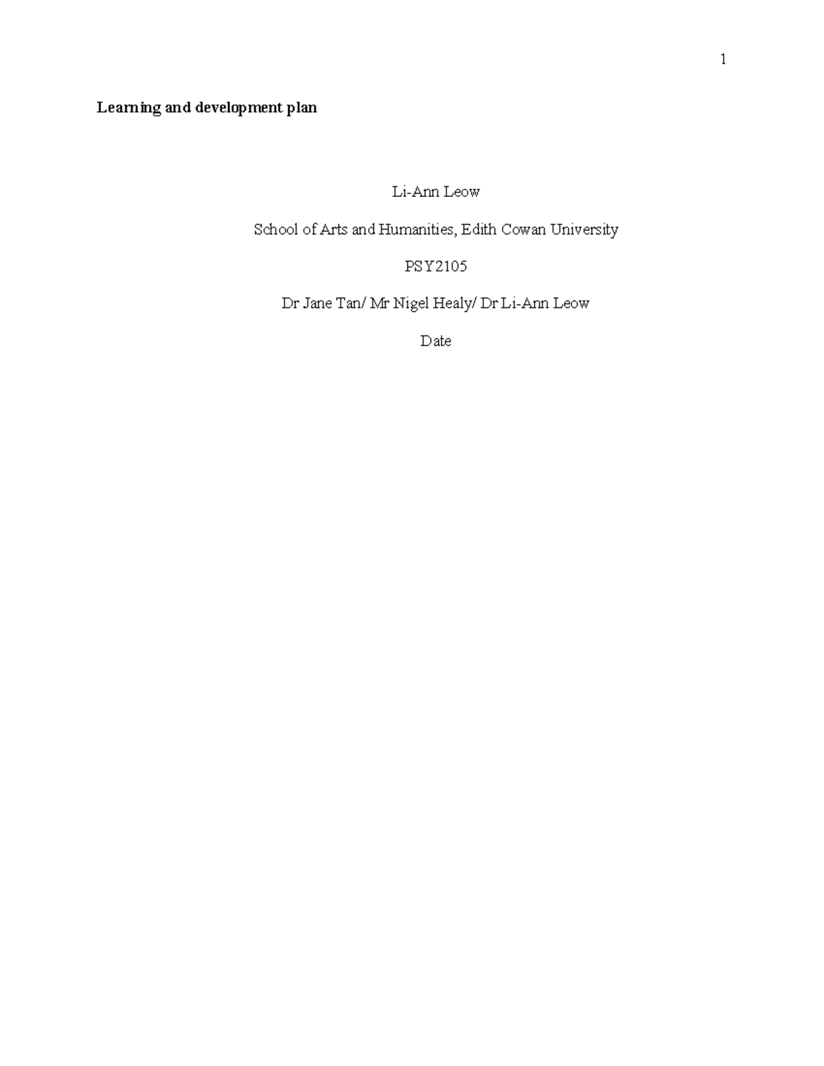 Exemplar Li Ann APA Template 7th ed. student papers Assignment 1 ...