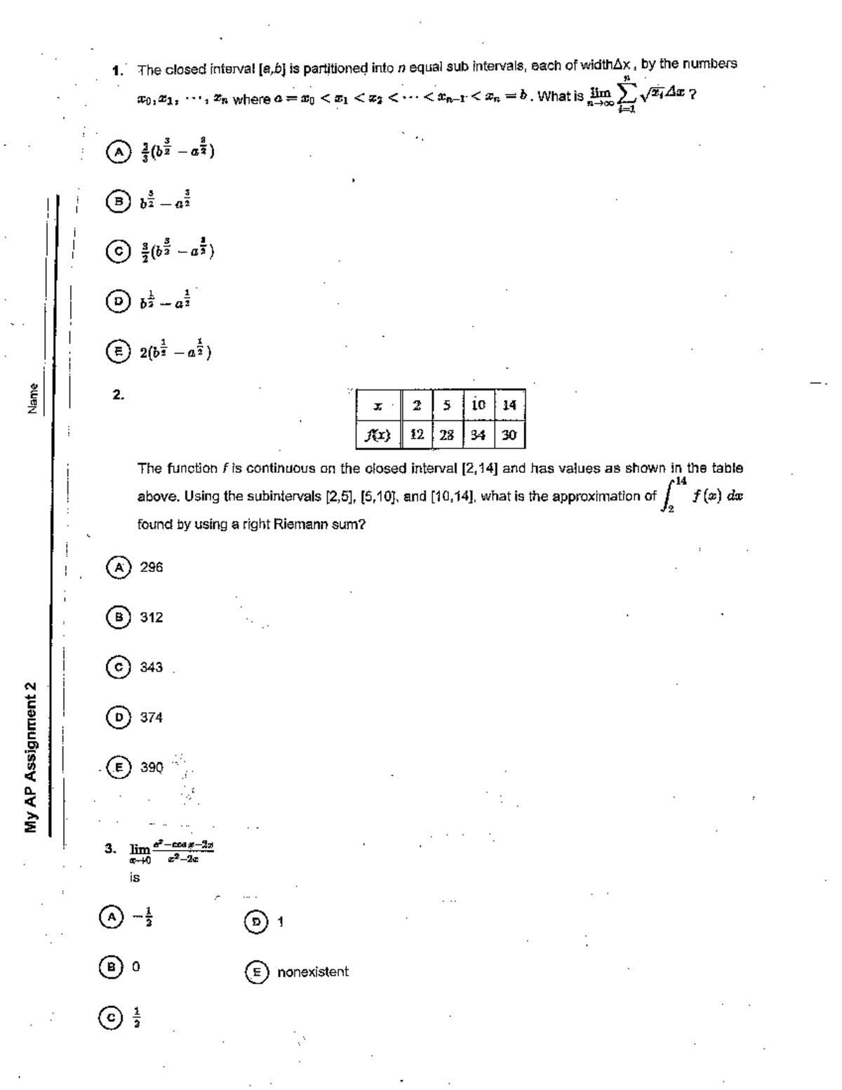 A2 My AP assignment 2 #1-15 - Studocu