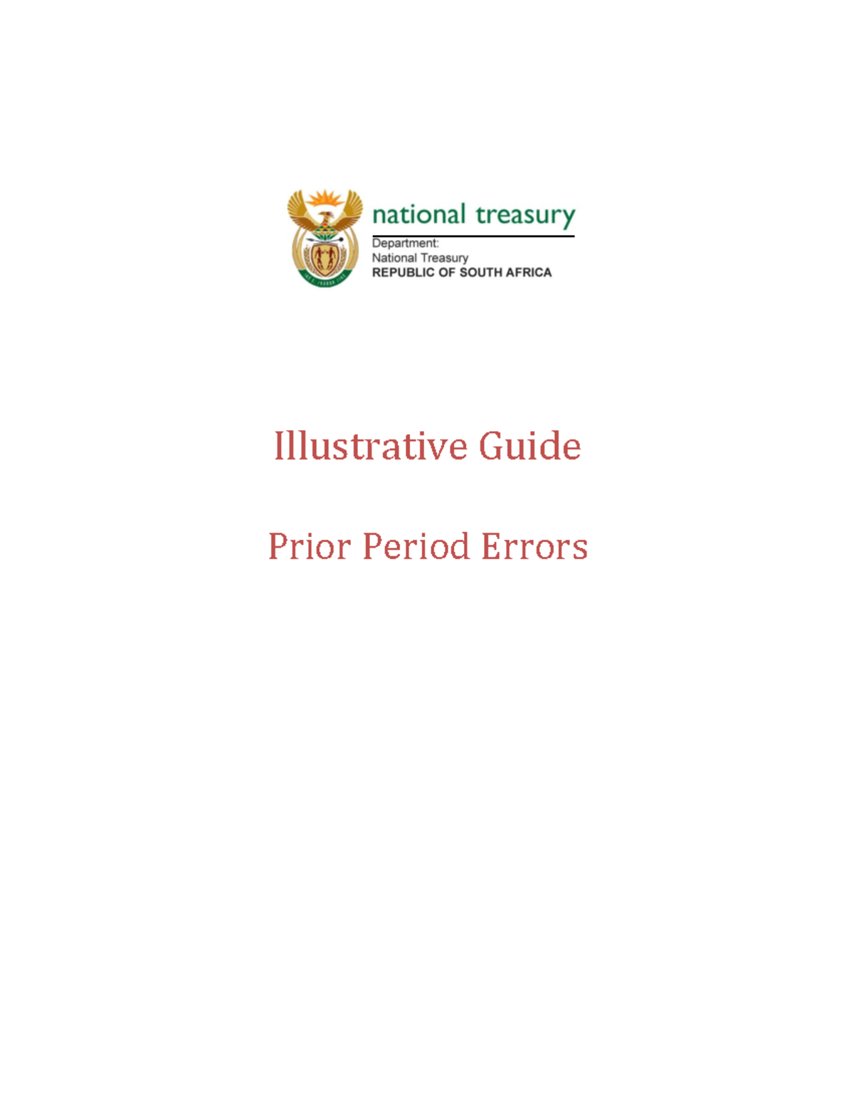 Illustrative Guide Prior Period Errors - Illustrative Guide Prior ...