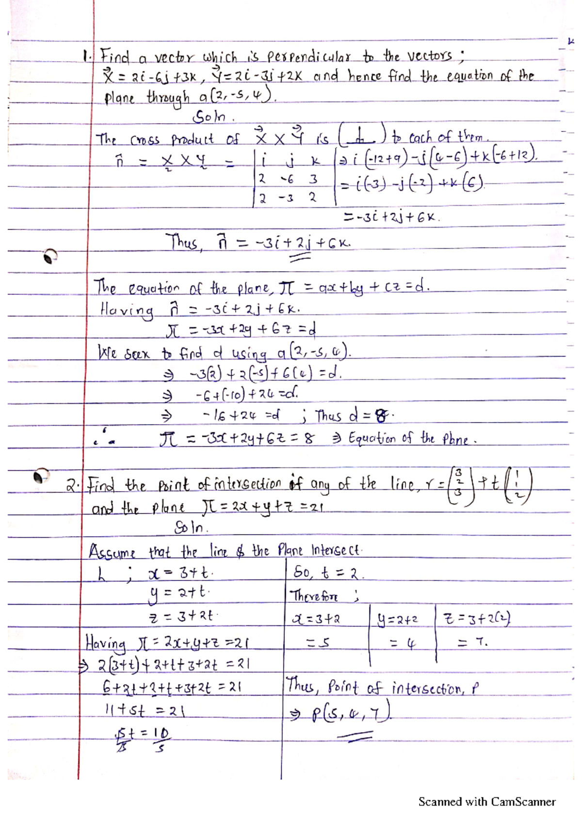 Vector Analysis Assignment - Scanned with CamScanner Scanned with ...
