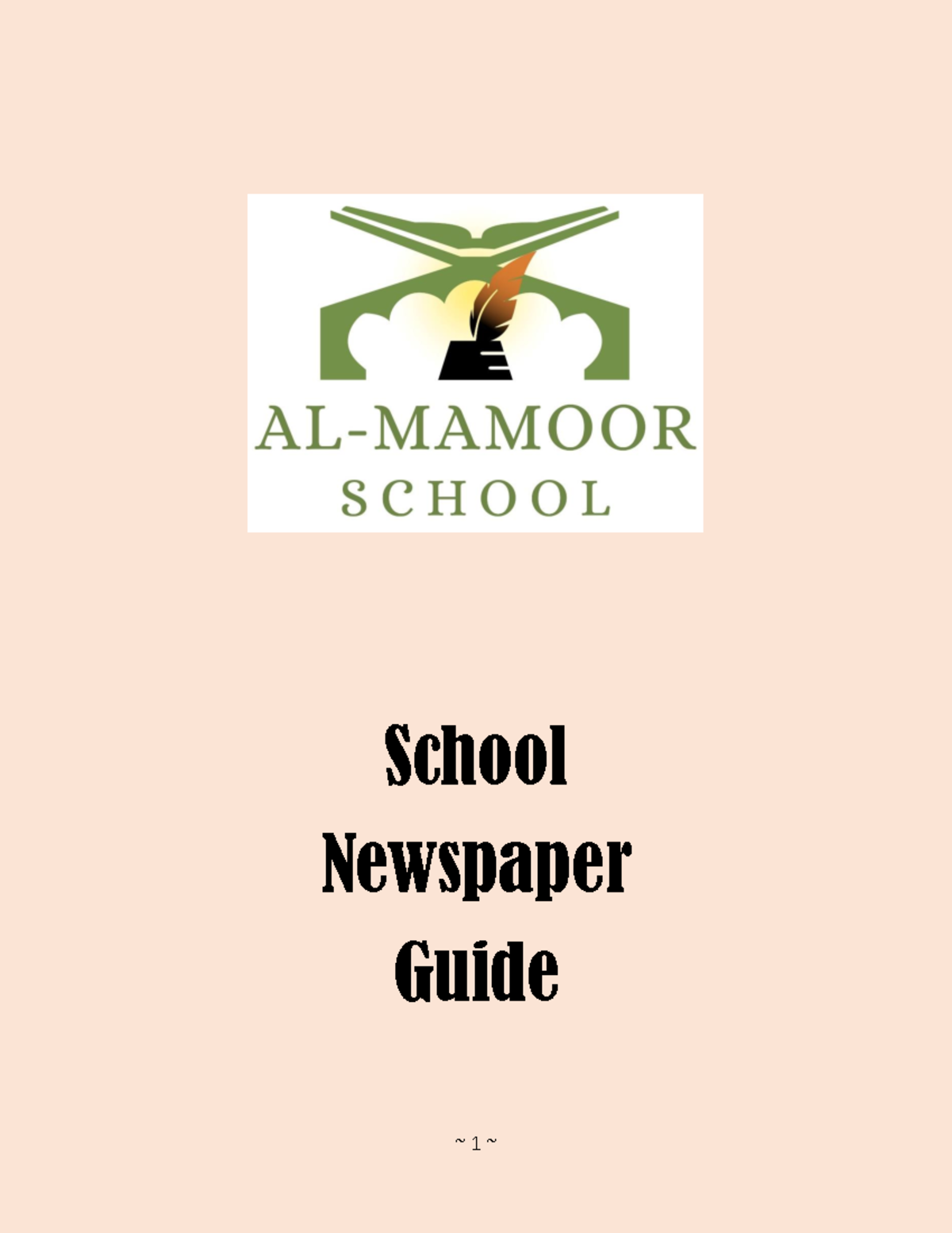 Writing School Newspaper-Guidelines - School Newspaper Guide Table of ...