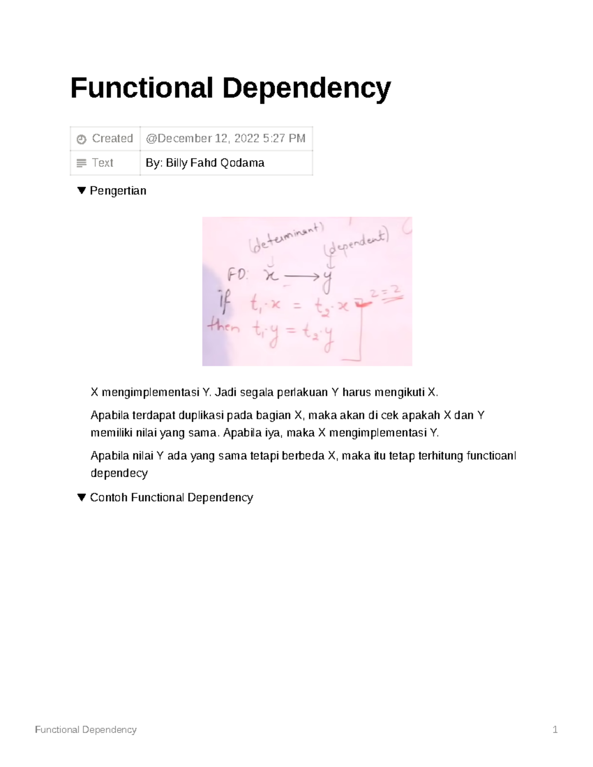 Ilovepdf merged - campuran - Functional Dependency 1 Functional Dependency Created Text By ...