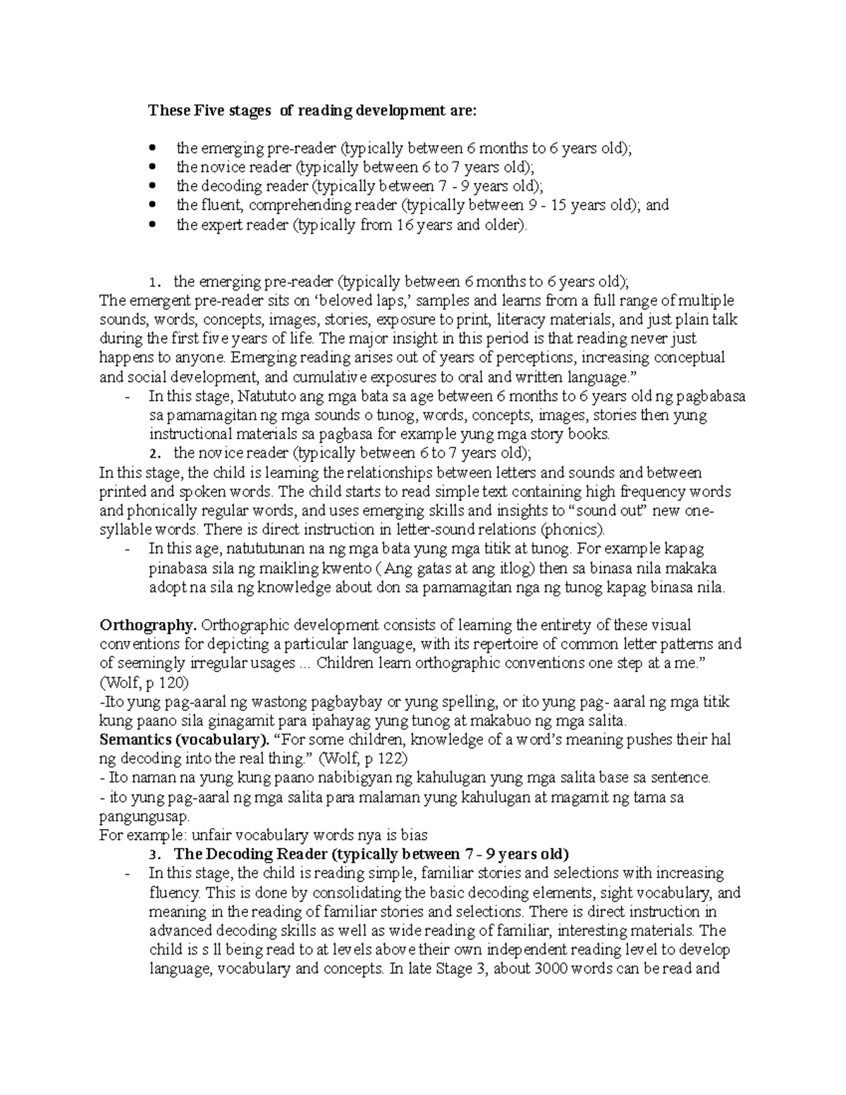 Summary Of Module 4 Helpful For Your Studies These Five Stages Of