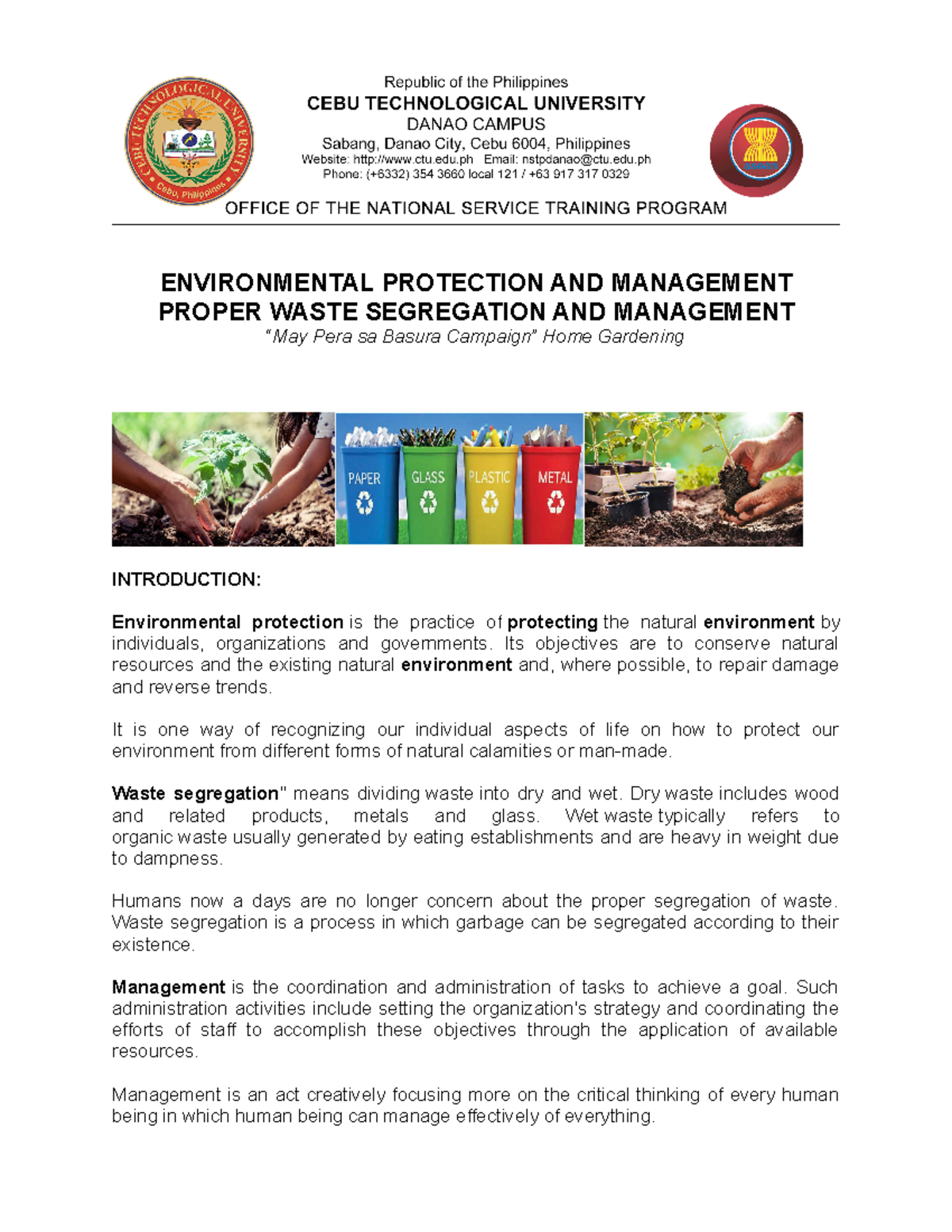 06 Environmental-Protection-and-Management - ENVIRONMENTAL PROTECTION ...