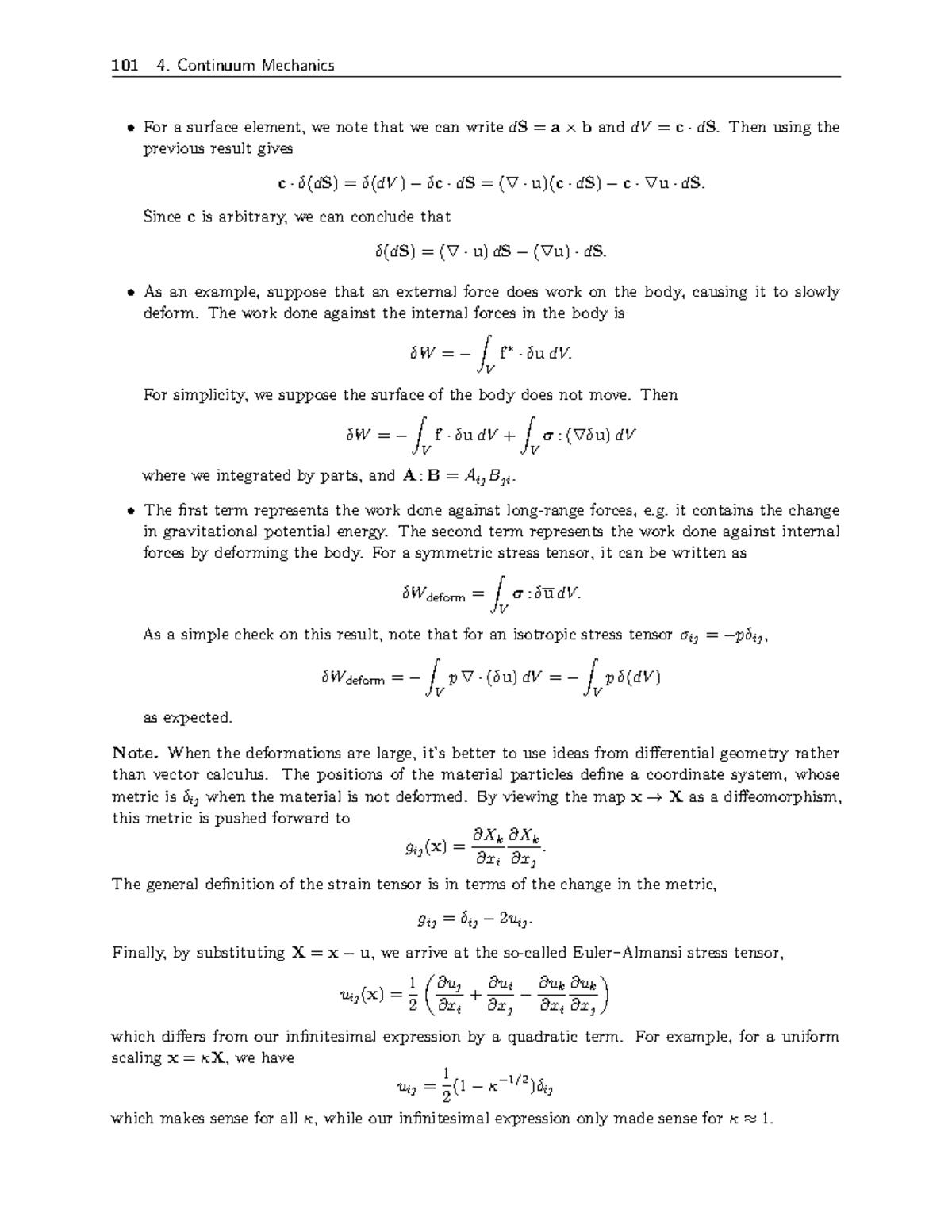 Physics-25 - Physics notes - For a surface element, we note that we can ...