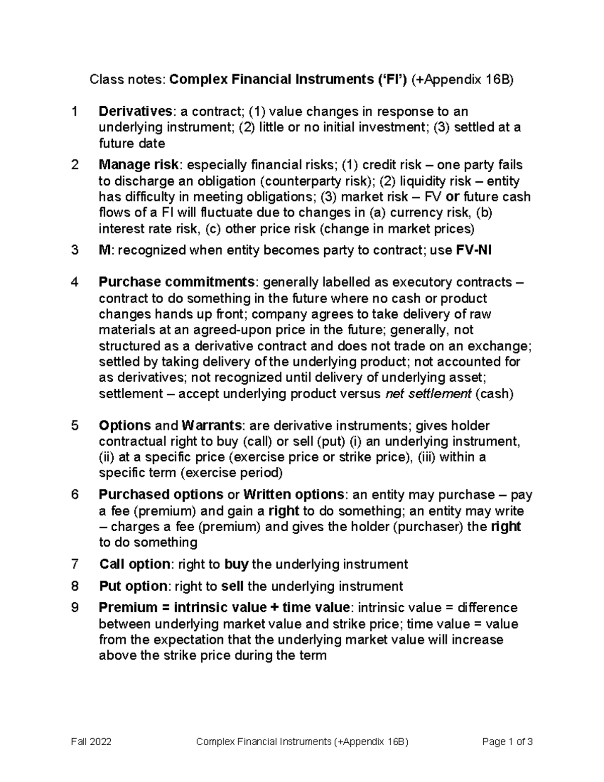 CN Complex Financial Instruments - debt with detachable warrants), or ...