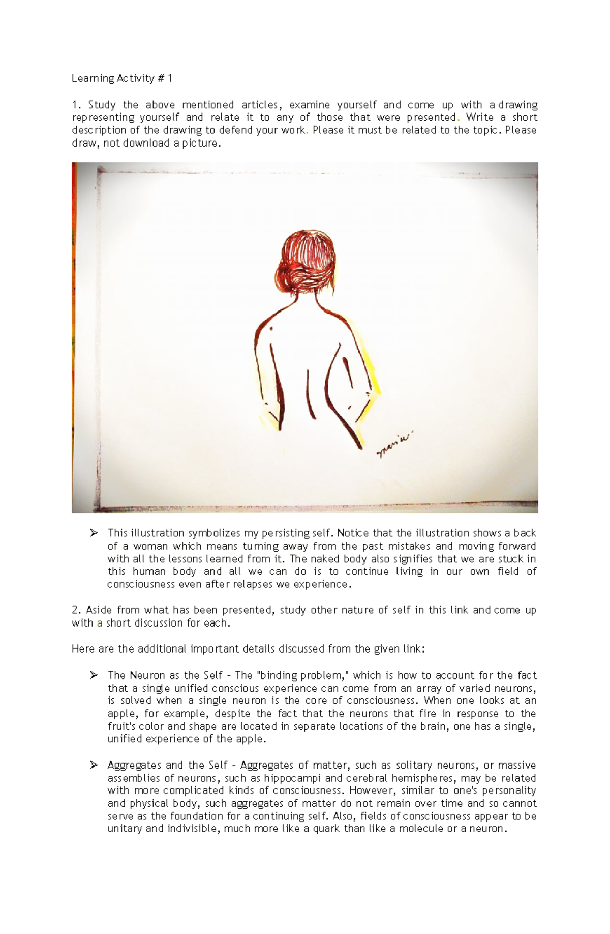 NSTP (The Self) - Assignment regarding different version or our self ...