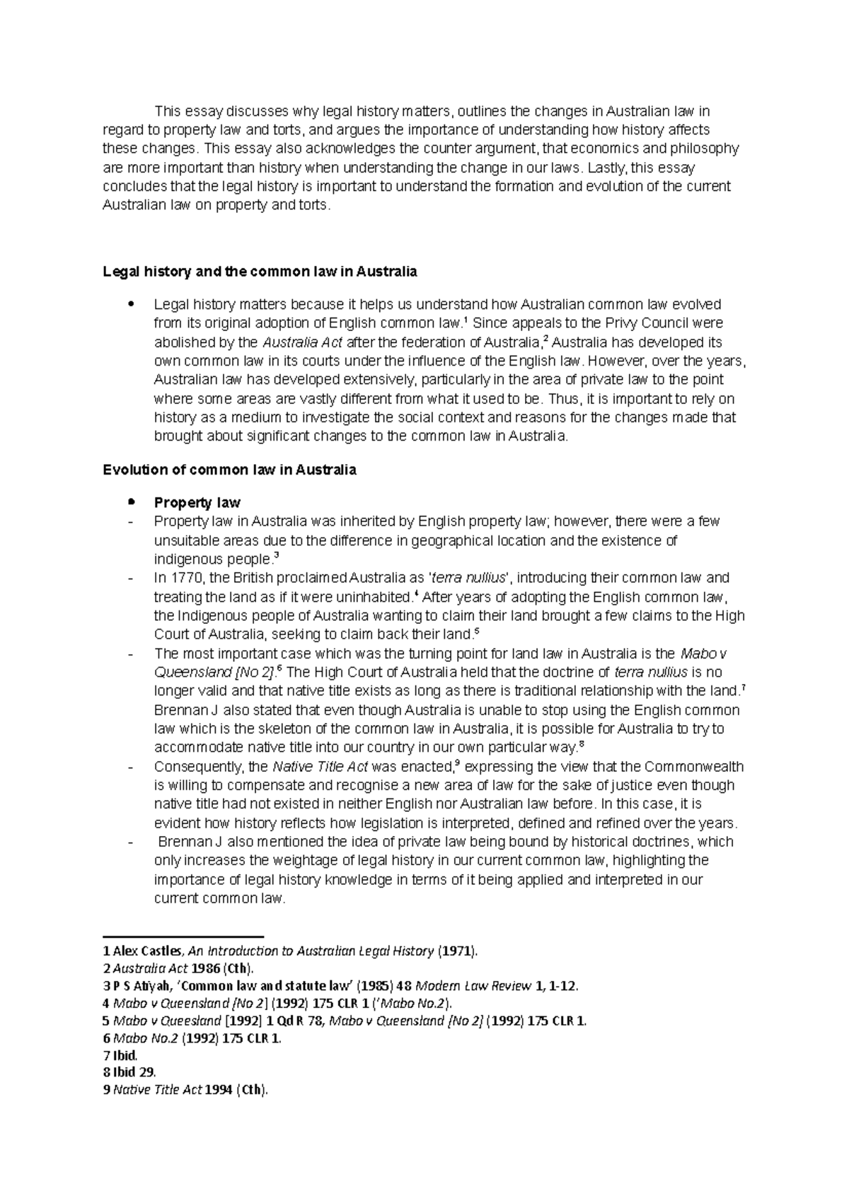 Private law history - This essay discusses why legal history matters ...