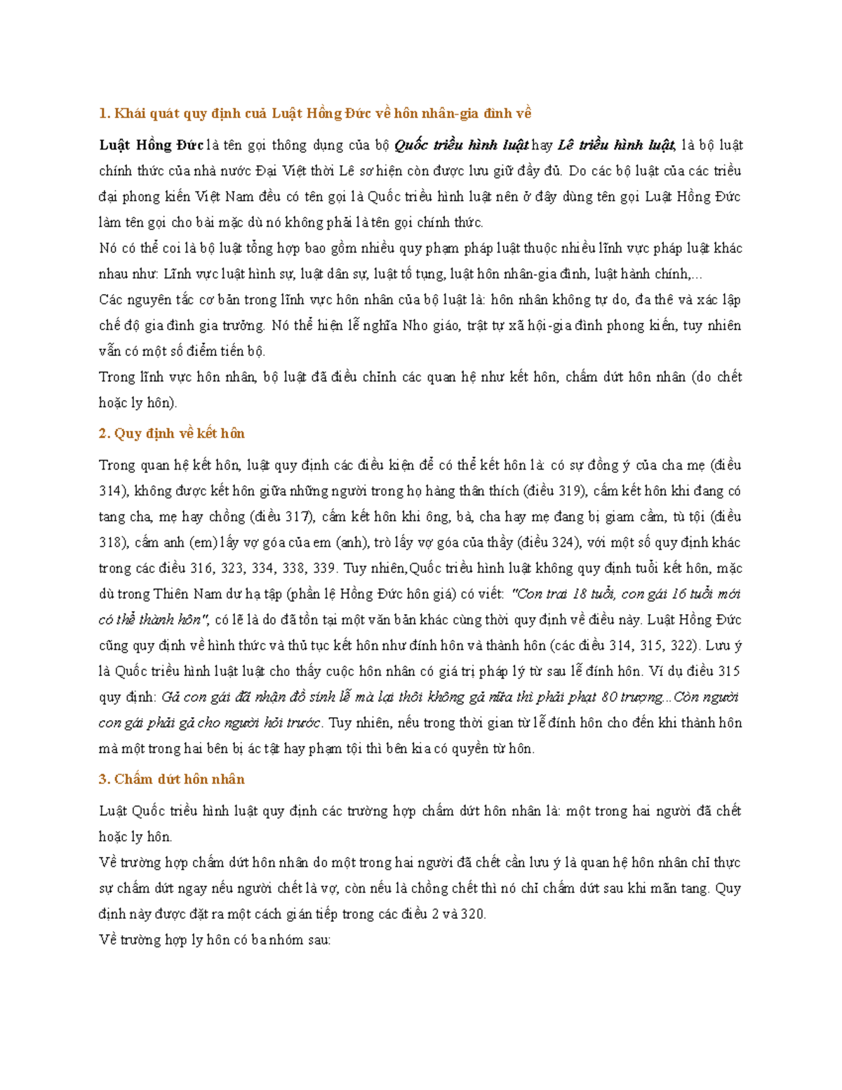 HNGD-Luật Hồng Đức - CNKH xã hội - Khái quát quy định cuả Luật Hồng Đức ...
