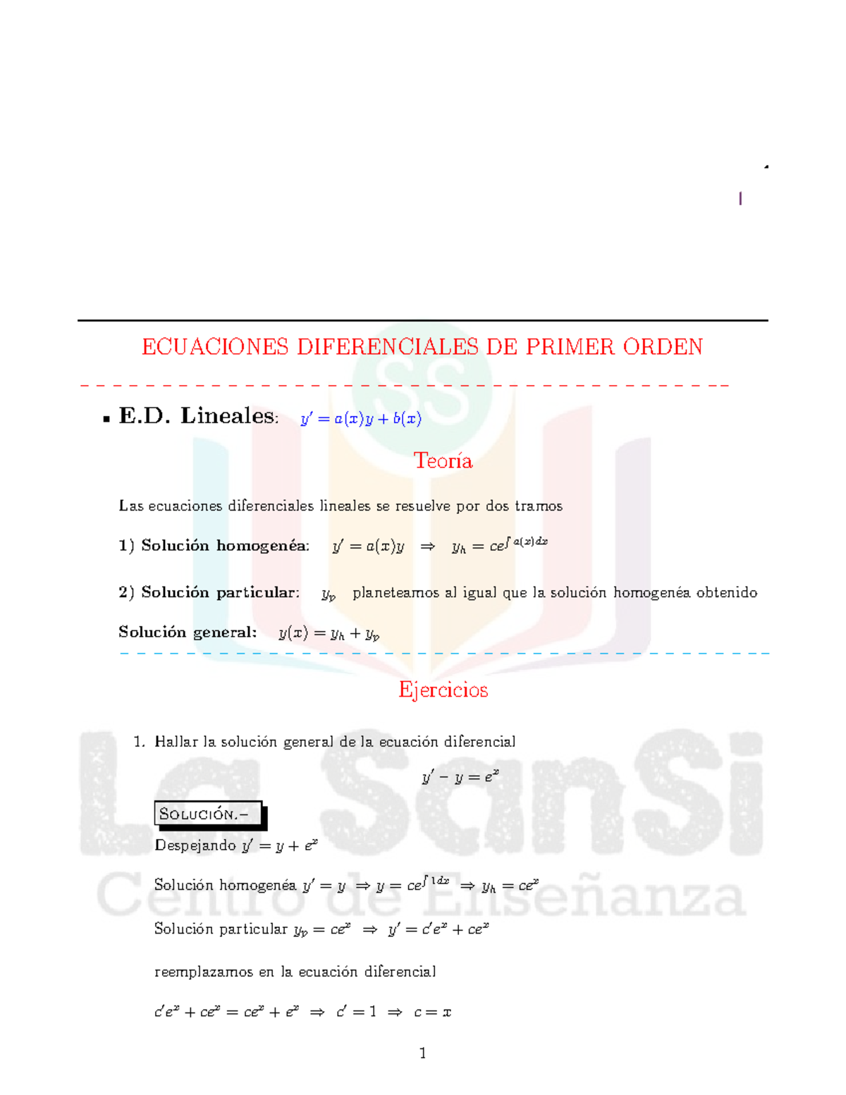 Calculo III - Cursos virtuales - C ́alculo III - Lic. Hans M ̈uller Por ...