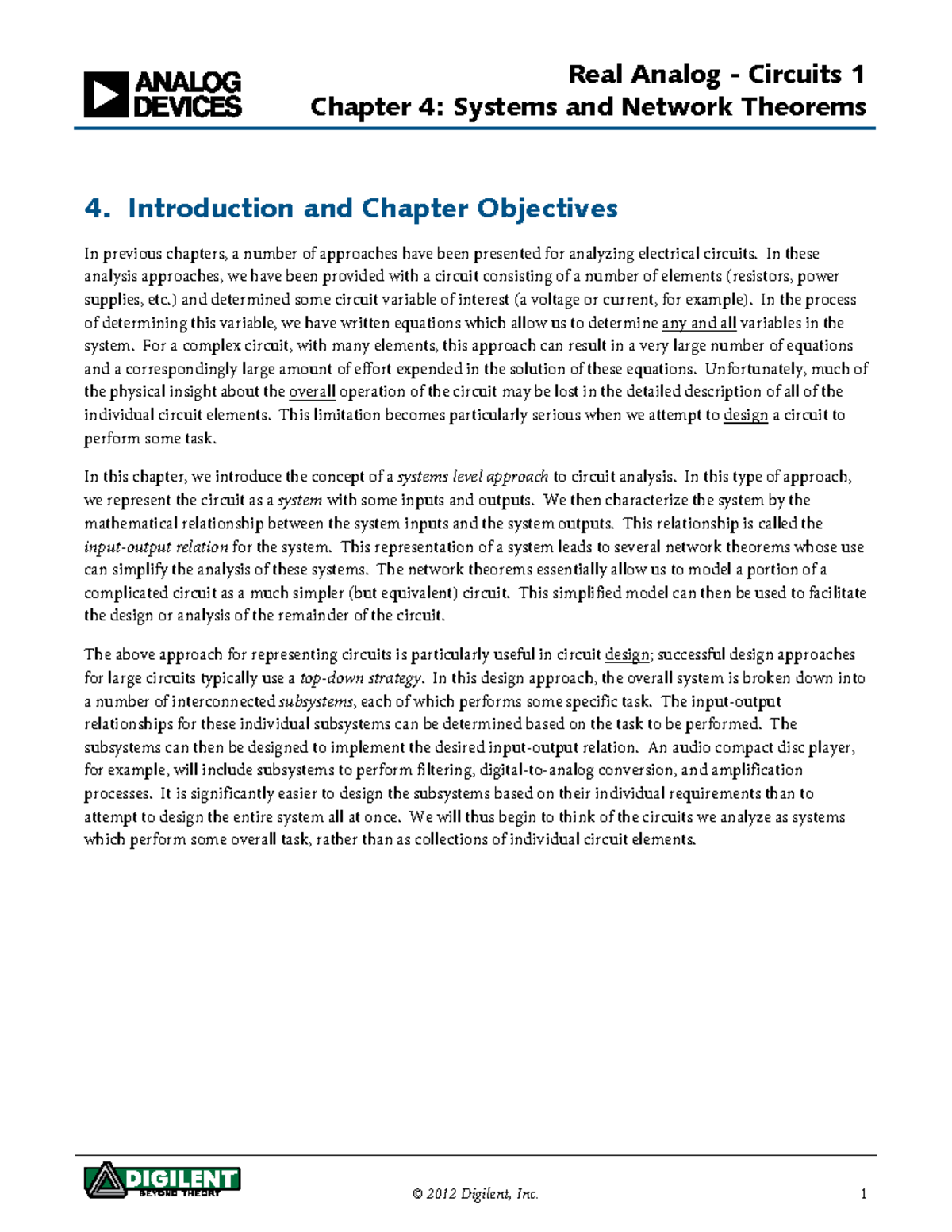 Real Analog Chapter 4 - Kapitel 4 - Real Analog - Circuits 1 Chapter 4: Systems and Network ...
