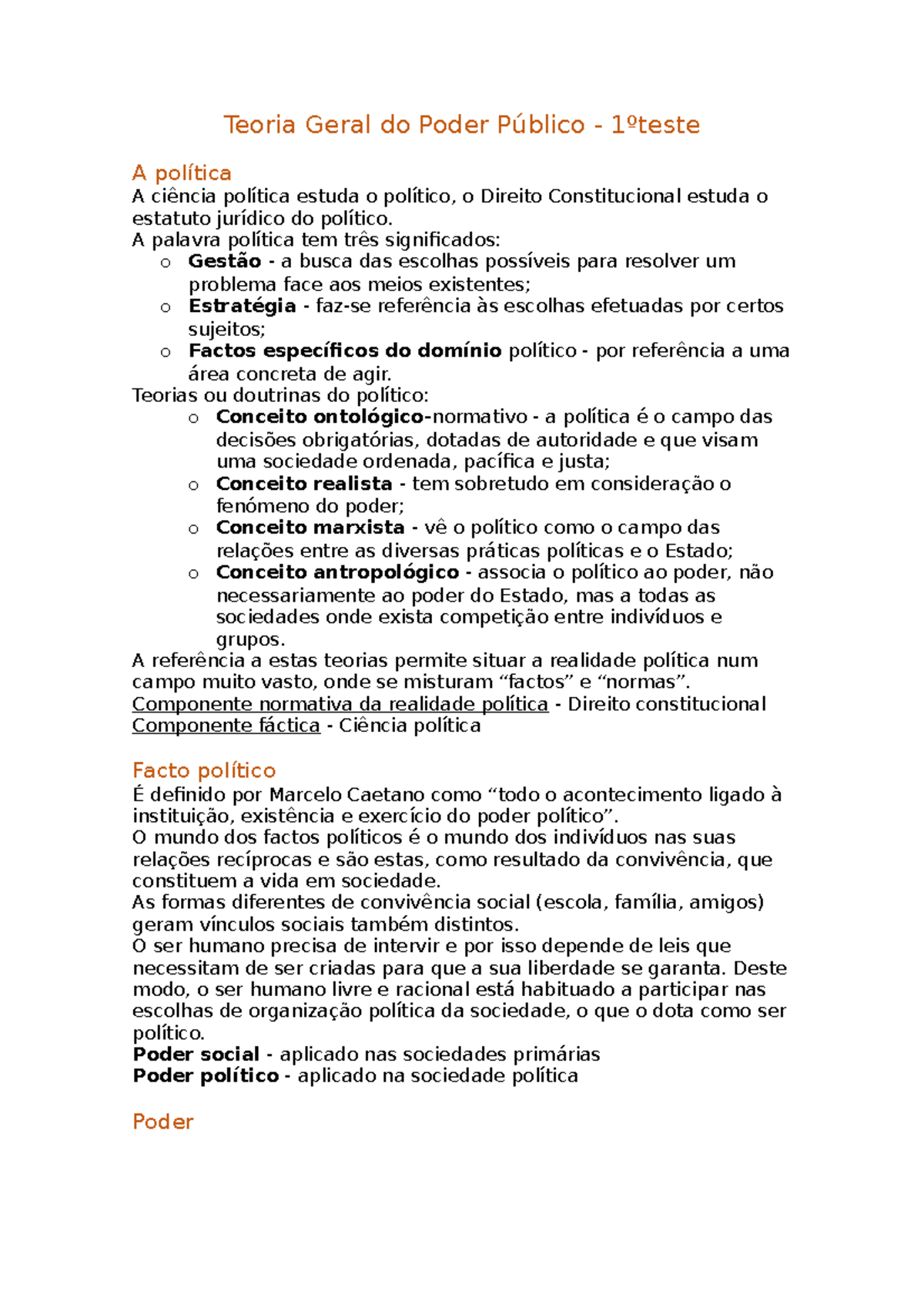 Teoria Geral do Poder Público - Teoria geral do poder público - ULL ...