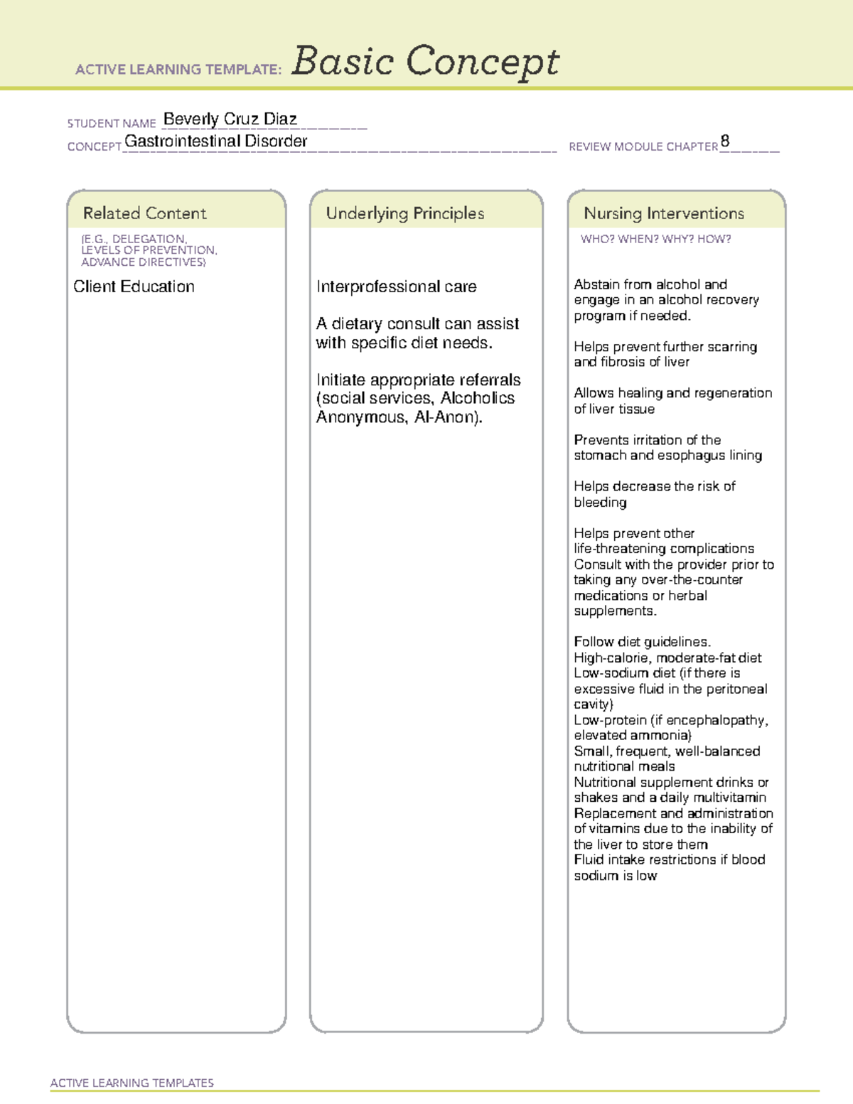 Basiccarecomfortcomm - N251-002 - ACTIVE LEARNING TEMPLATES Basic ...