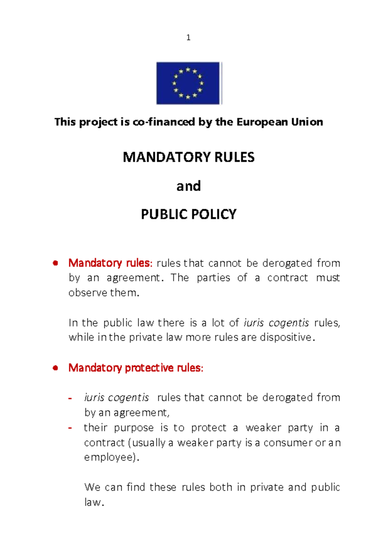 116DT35 Grajdura mandatory - This project is co-financed by the ...