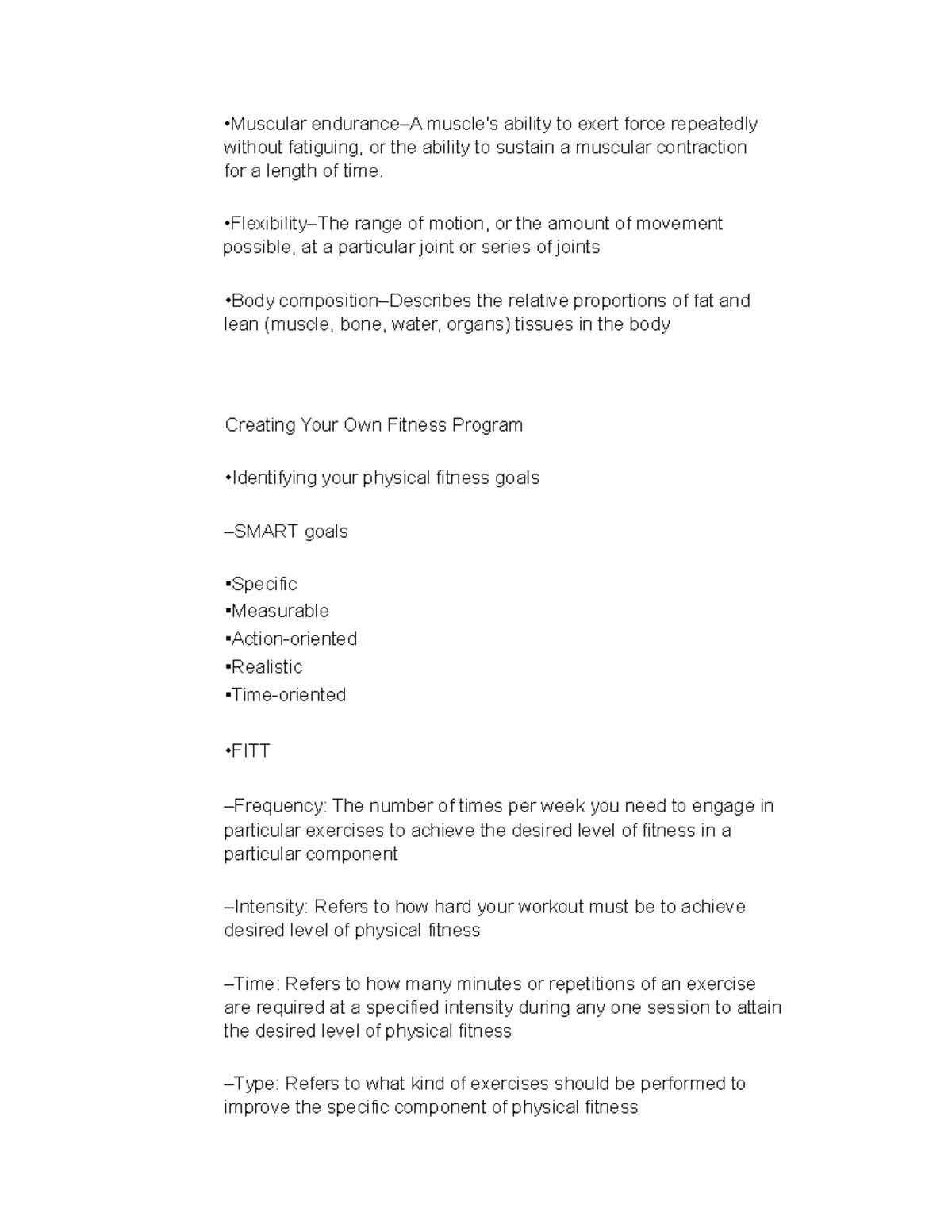 Muscular endurance fitness guide - •Muscular endurance–A muscle's ...