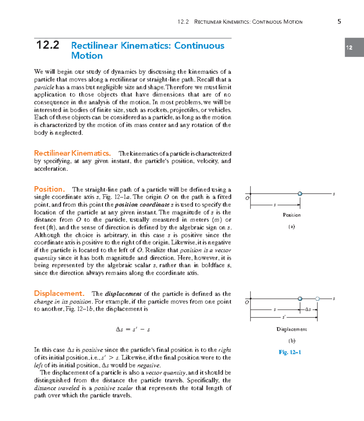 DRB Reviewer - R.C. Hibbeler - 12 RECTILINEAR KINEMATICS: CONTINUOUS ...