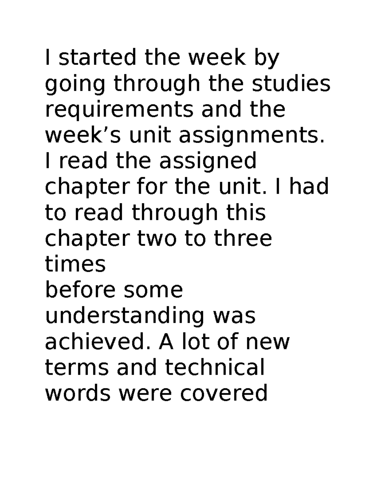 CS 3303 Data structure LJ U3 - I started the week by going through the ...