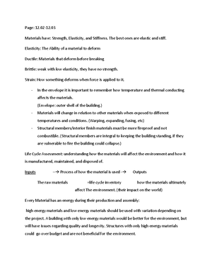 Notes on Floor, Wall, and roof systems - Floors are held up with joists ...