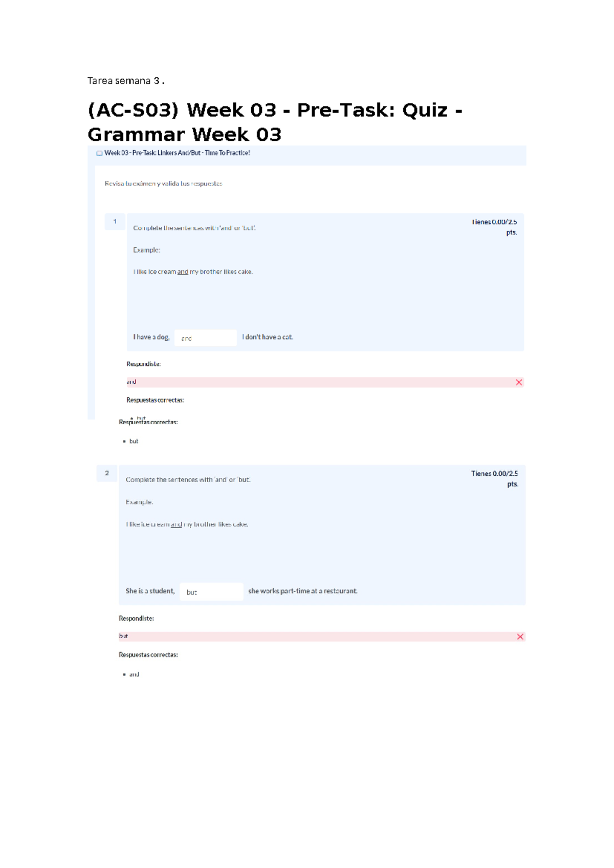 (AC-S03) - Grammar Week 03 - Inglés 3 - Tarea semana 3. (AC-S03) Week 03 - Pre-Task: Quiz ...