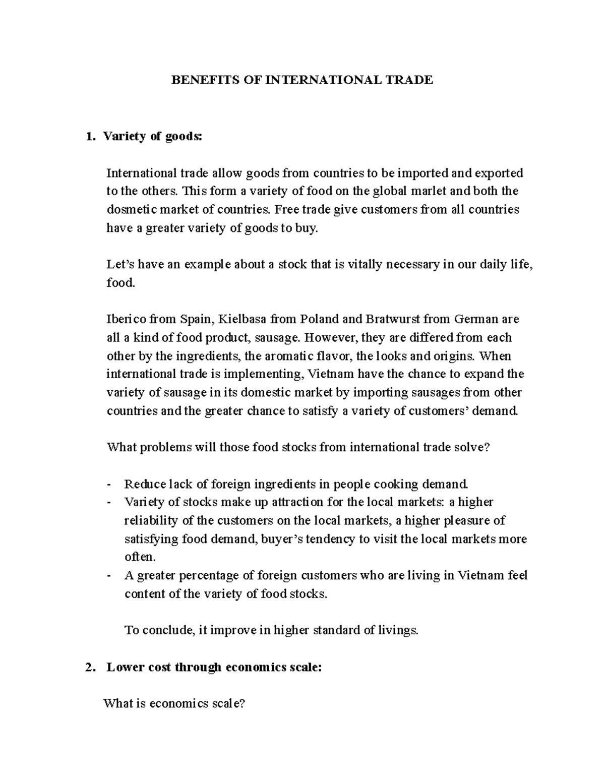 Pe prsentation - JGBJKHLJ,NJVB - BENEFITS OF INTERNATIONAL TRADE ...