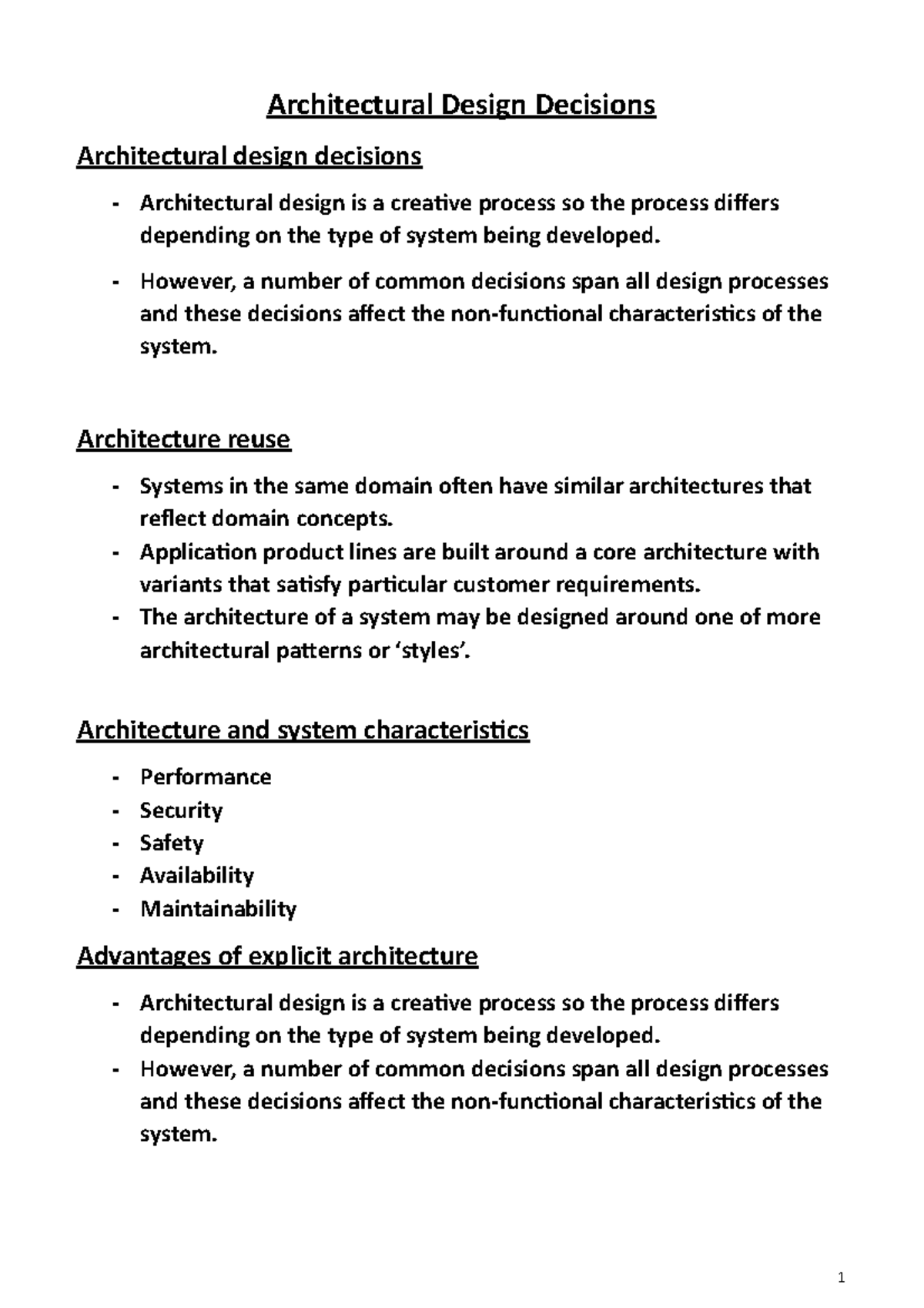 Architectural Design Decisions Architectural Design Decisions Architectural Design Decisions