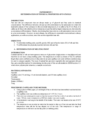 CTU101 - notes - Diploma in Food Technology - Studocu