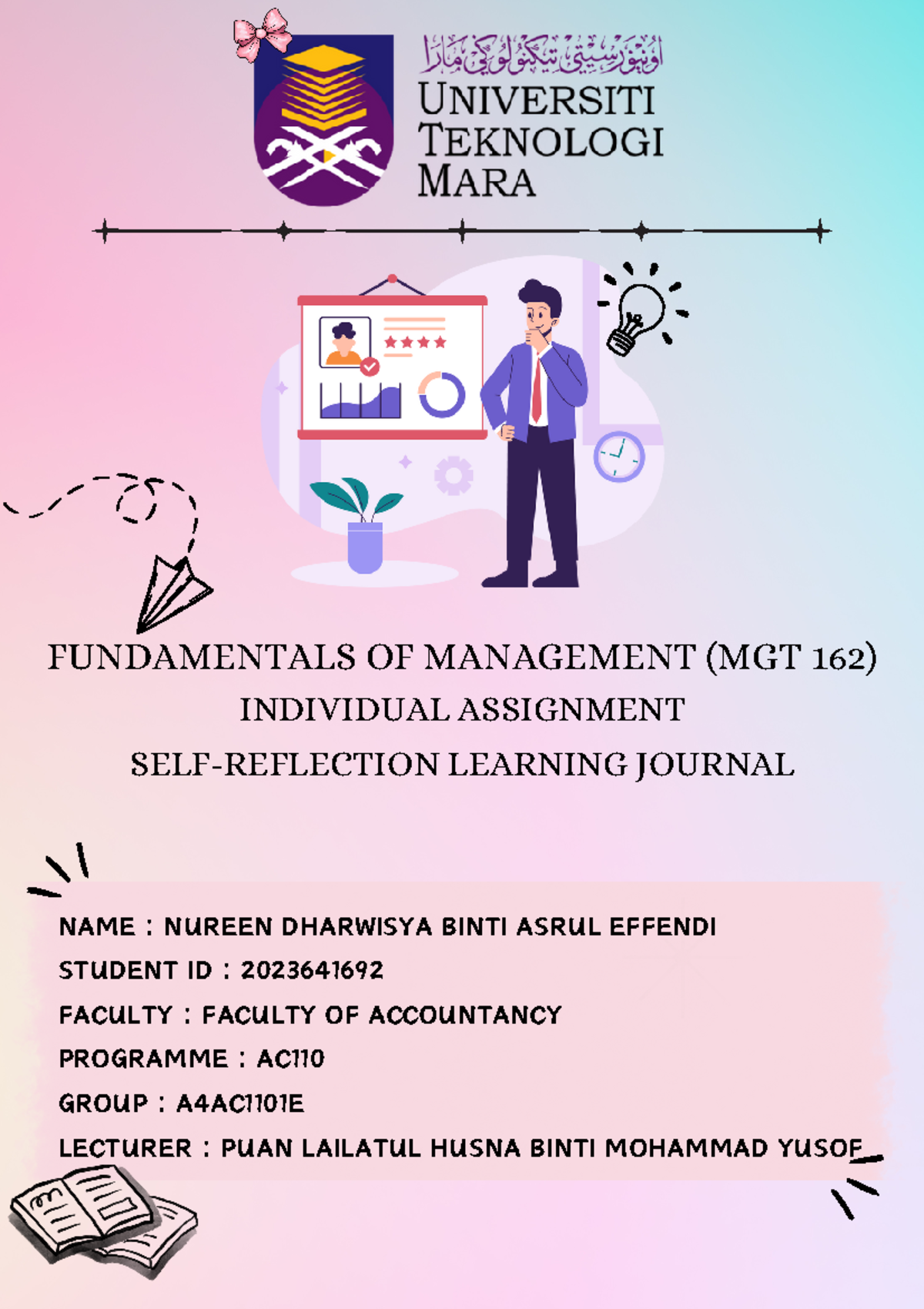 MGT162 Individual Assignment - FUNDAMENTALS OF MANAGEMENT (MGT 162 ...