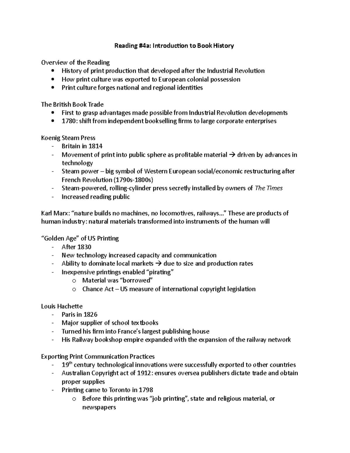 Reading #4 - Intro to Book History - Reading #4a: Introduction to Book ...