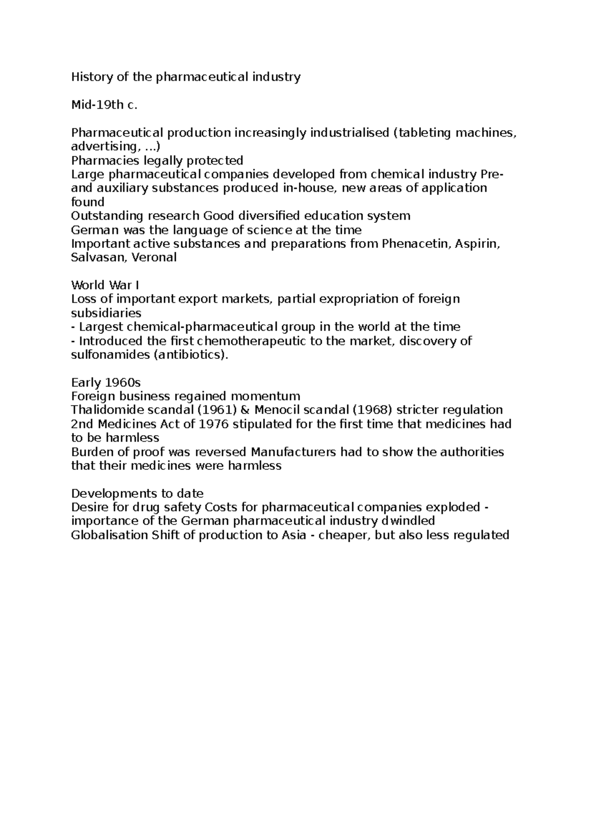 History of the pharmaceutical industry - History of the pharmaceutical ...