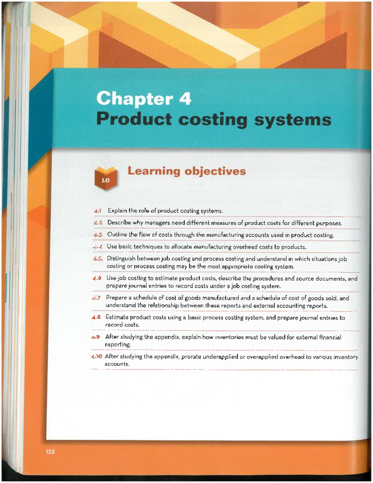 Chapter 4 Product Costing Systems Cost Accounting Studocu
