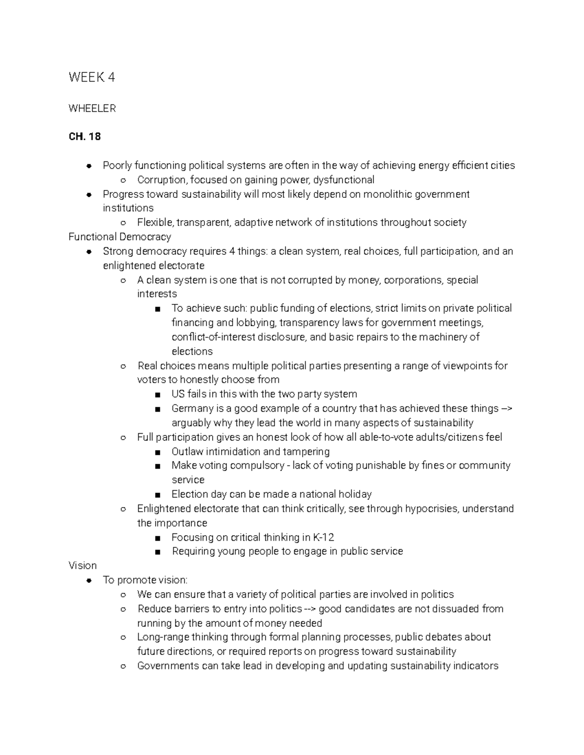 SSCI165 Reading Notes - Week 4 - WEEK 4 WHEELER CH. 18 Poorly ...